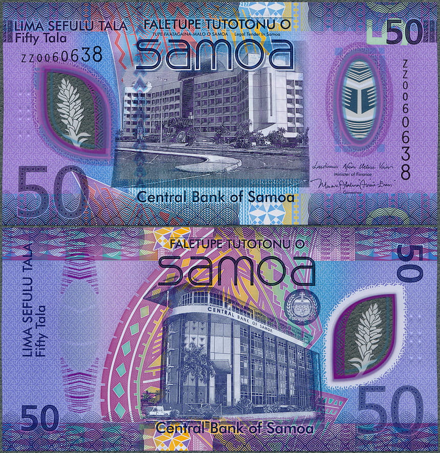 Samoa - 50 Tala ND/2025 * W50 * polimer tombanknoter.pl